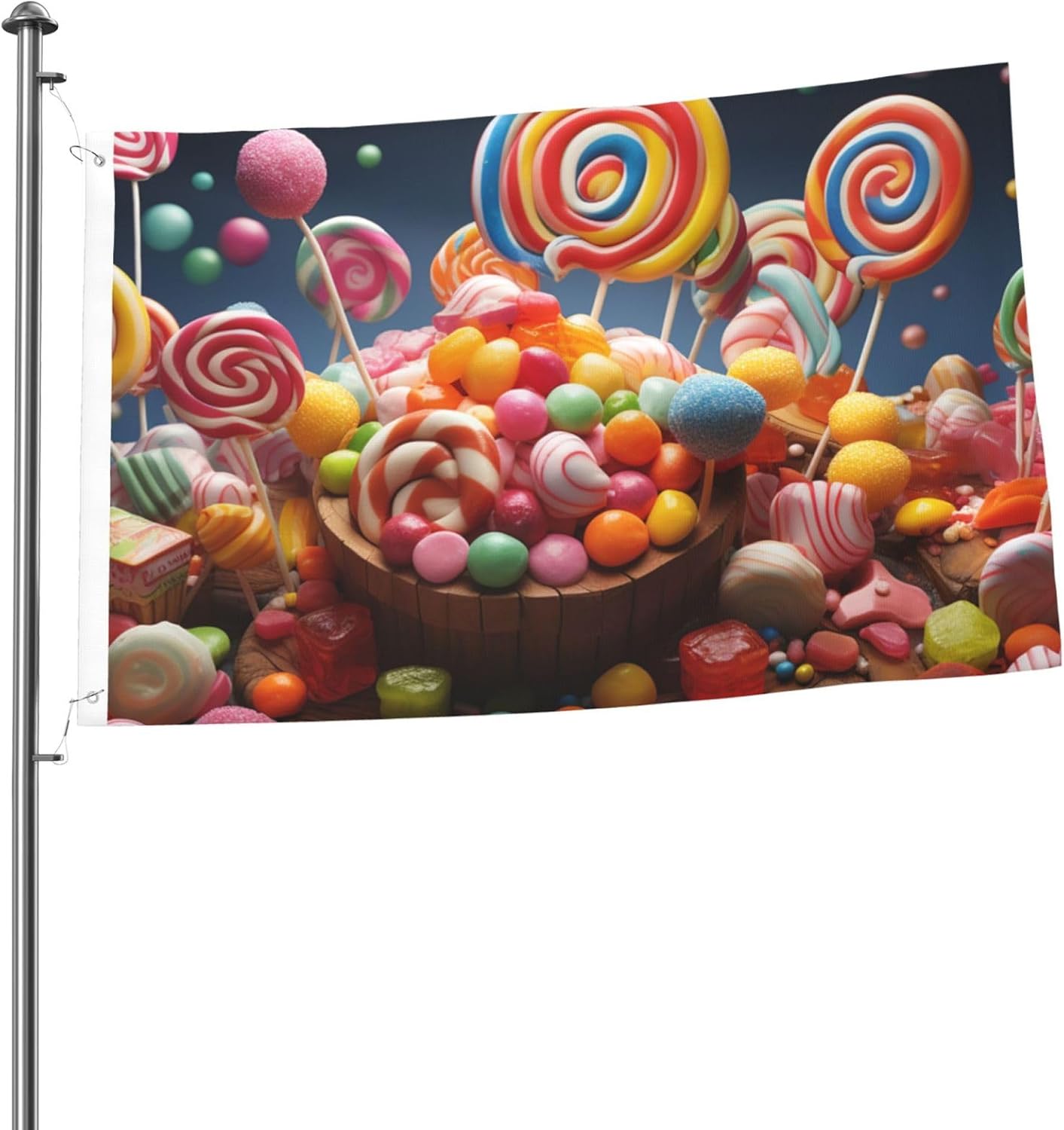 4x6 ft Flags Flag Outside Yard Flag Colour Candy Funny Garden Flag ...