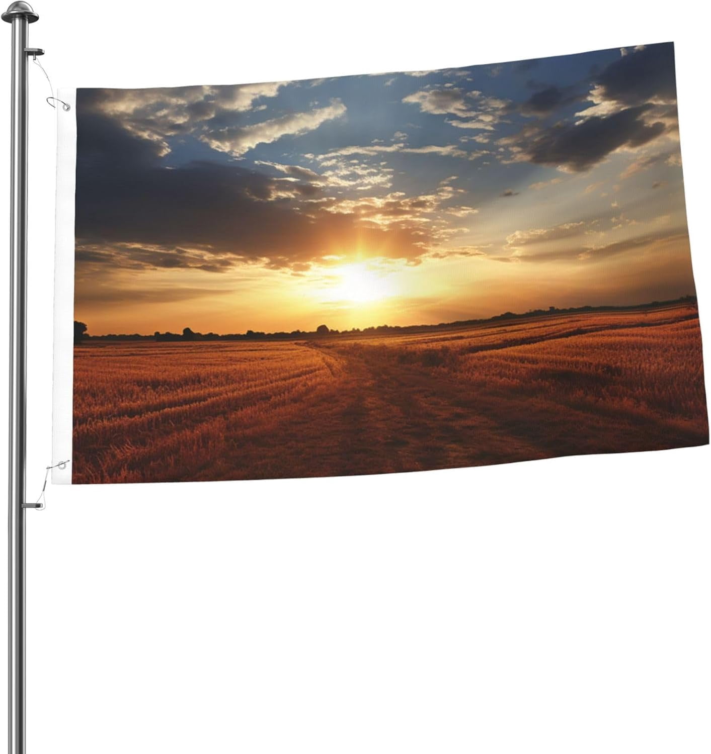 4x6 ft Flags Flag Outside Yard Flag Field sunrise Funny Garden Flag ...