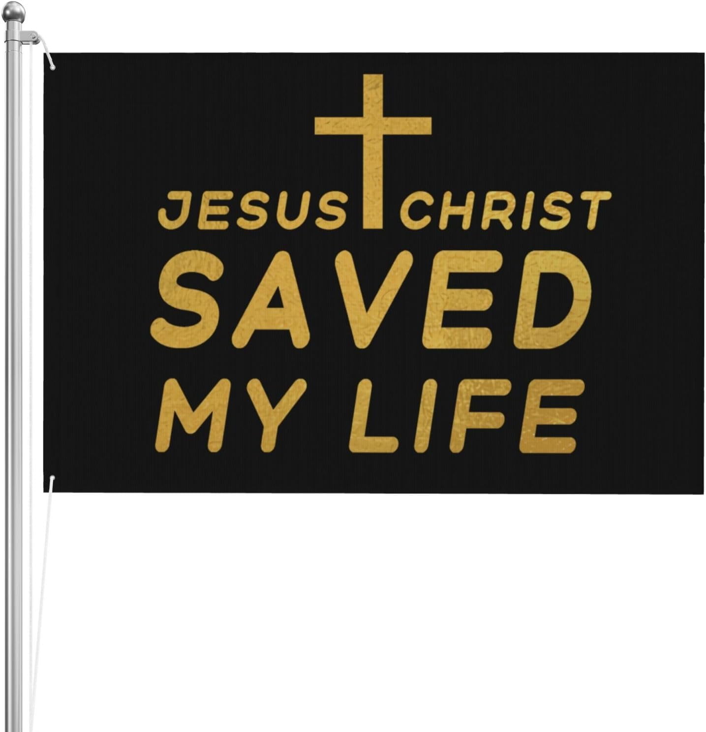 4x6ft Flags Jesus Christ Christian Redeemed Cross Nails Double-Sided ...
