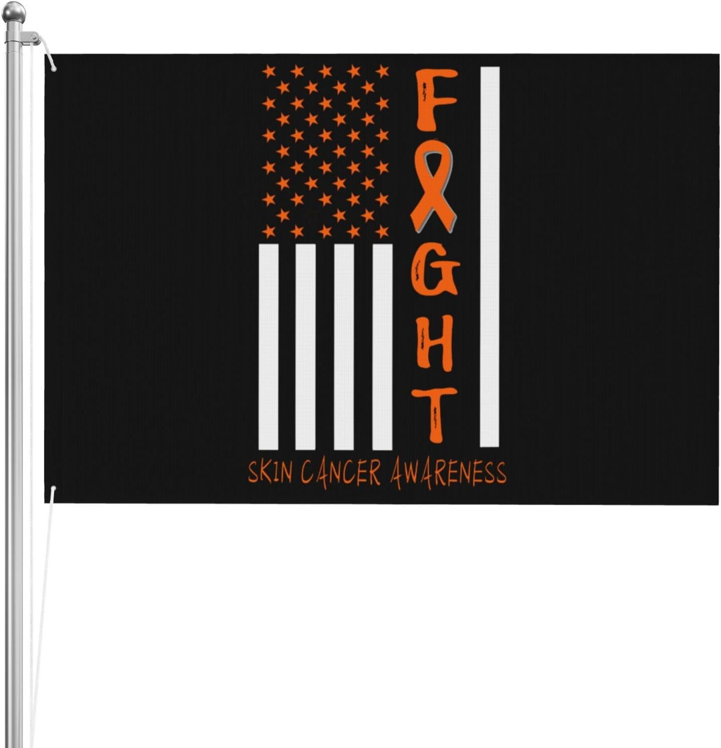 4x6ft Flags Skin Cancer Awareness Double-Sided Flag Banner Vivid Color ...