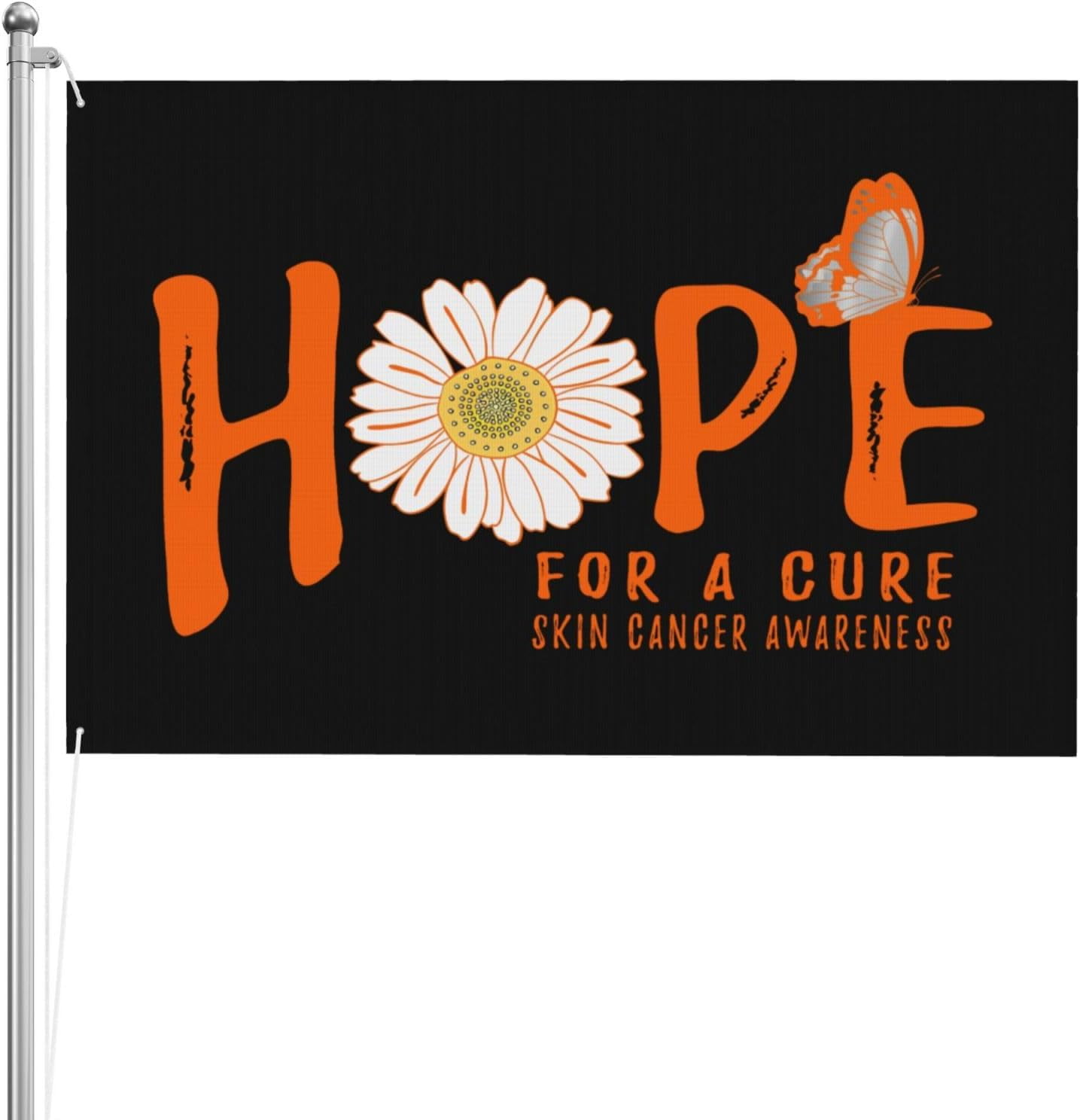 4x6ft Flags Skin Cancer Awareness Double-Sided Flag Banner Vivid Color ...