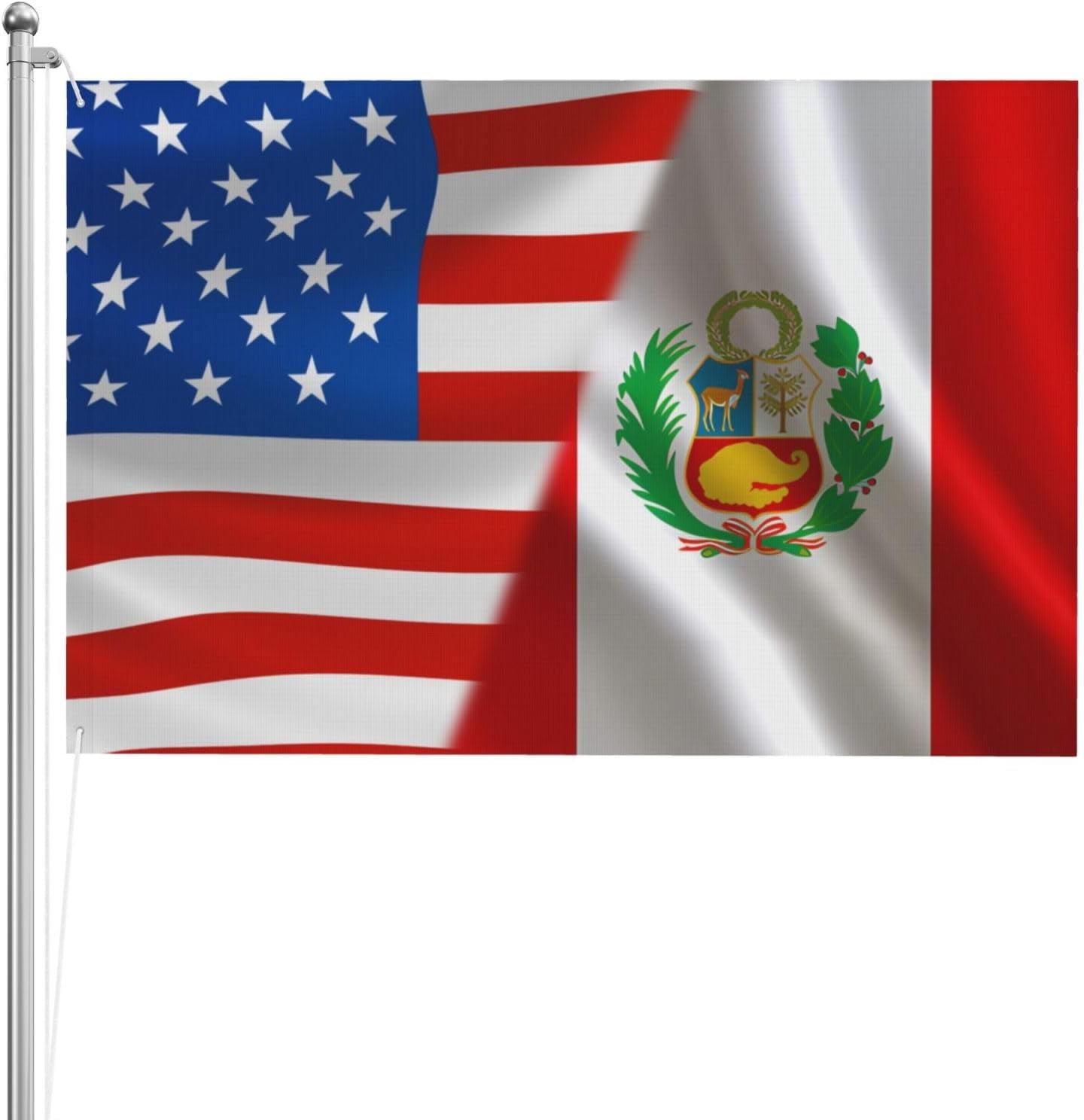 4x6ft Flags Vintage Peru Peruvians Flag Double-Sided Flag Banner Vivid ...