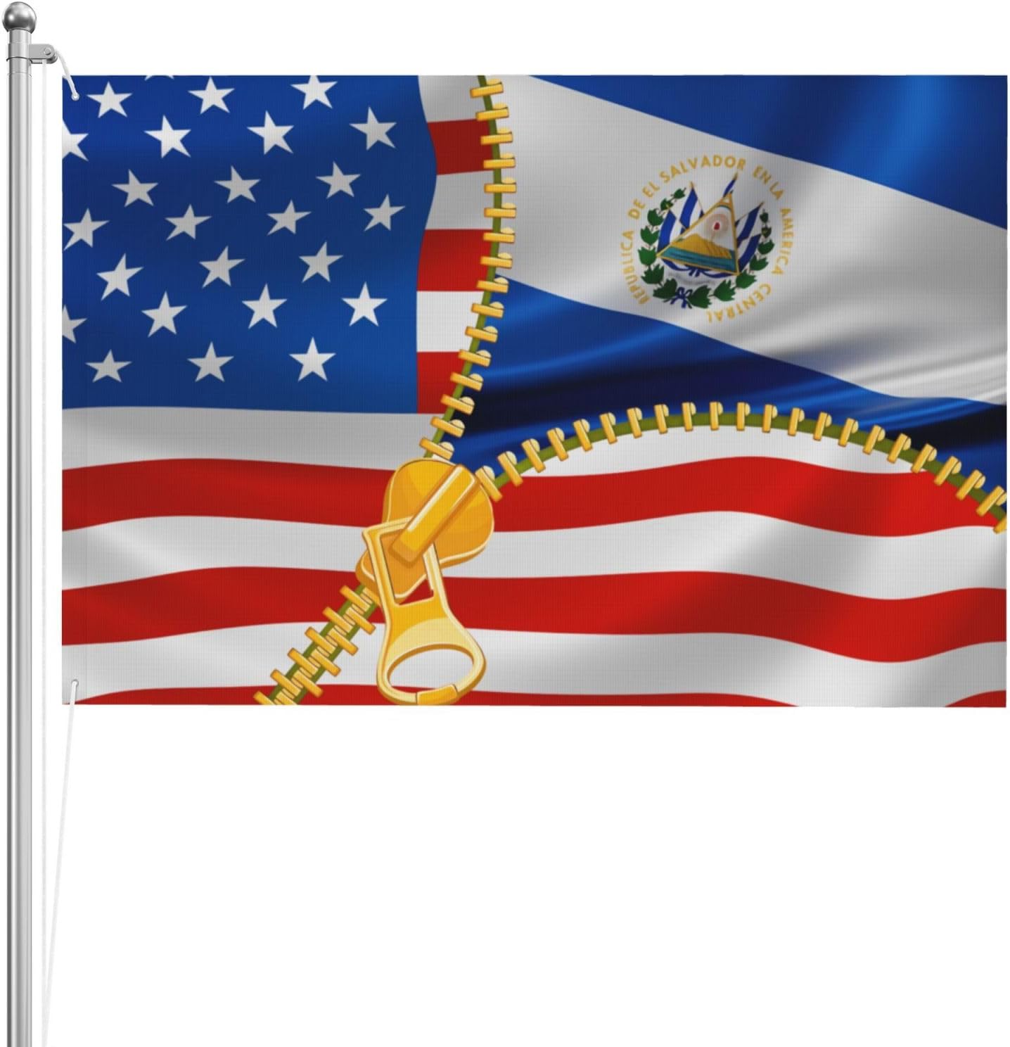 4x6ft Flags Wings America And Guatemala Flag Double-Sided Flag Banner ...