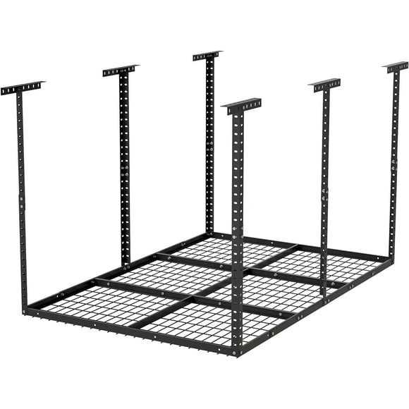 Ceiling Mounted Storage Racks Black Garage