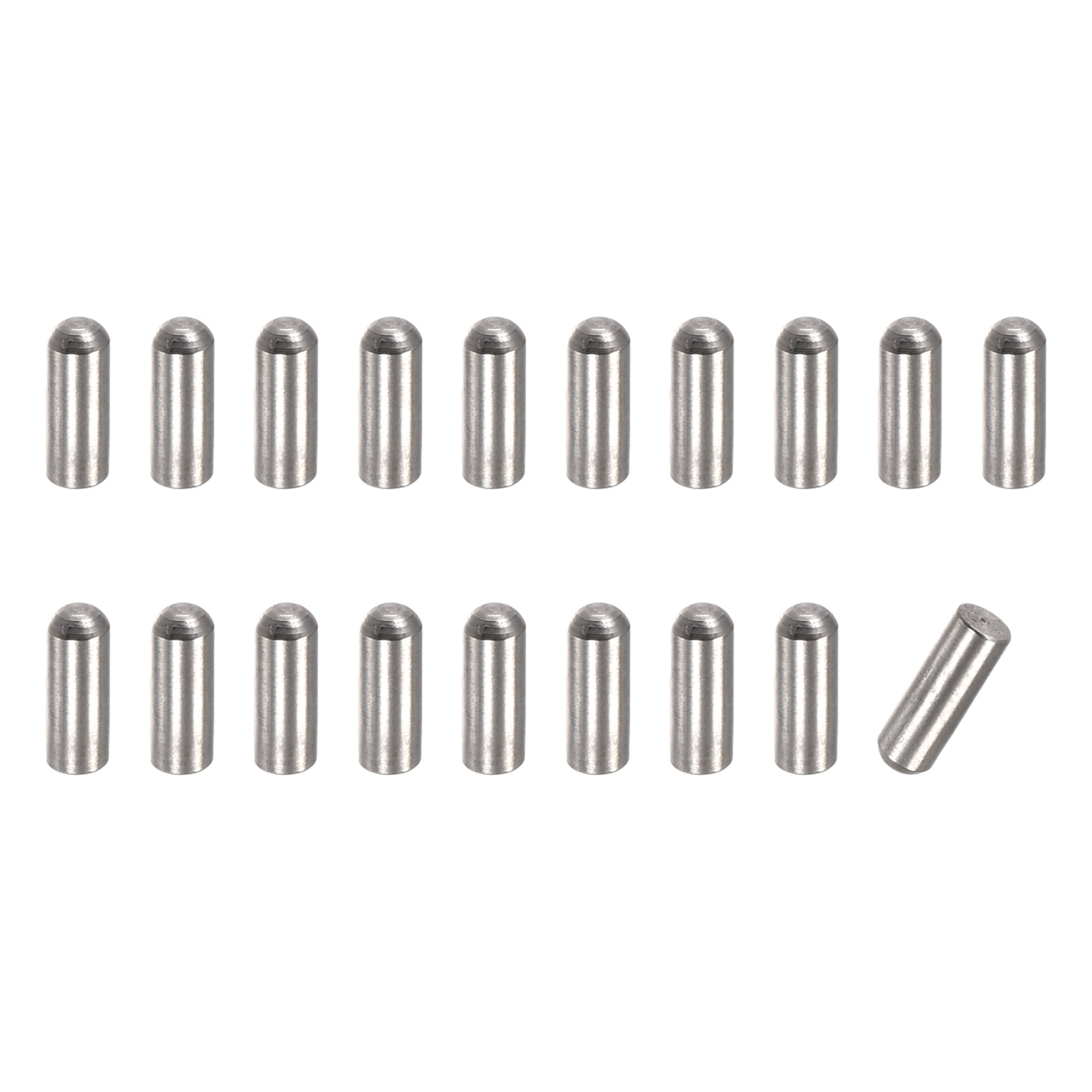 4x6mm Dowel Pins, 50pcs 304 Stainless Steel Round Head Flat Chamfered ...