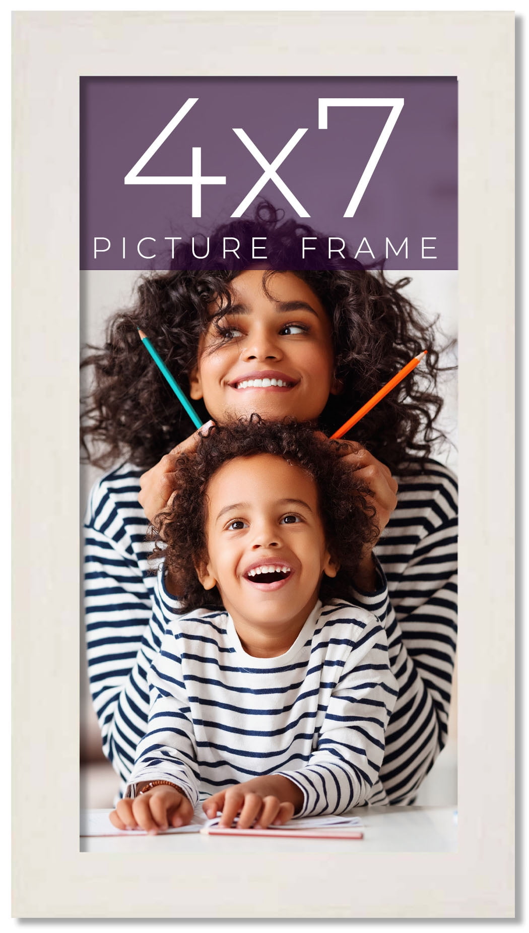 4x7 In Frame White Real Wood Picture Frame Width 0.75 inches | Interior ...