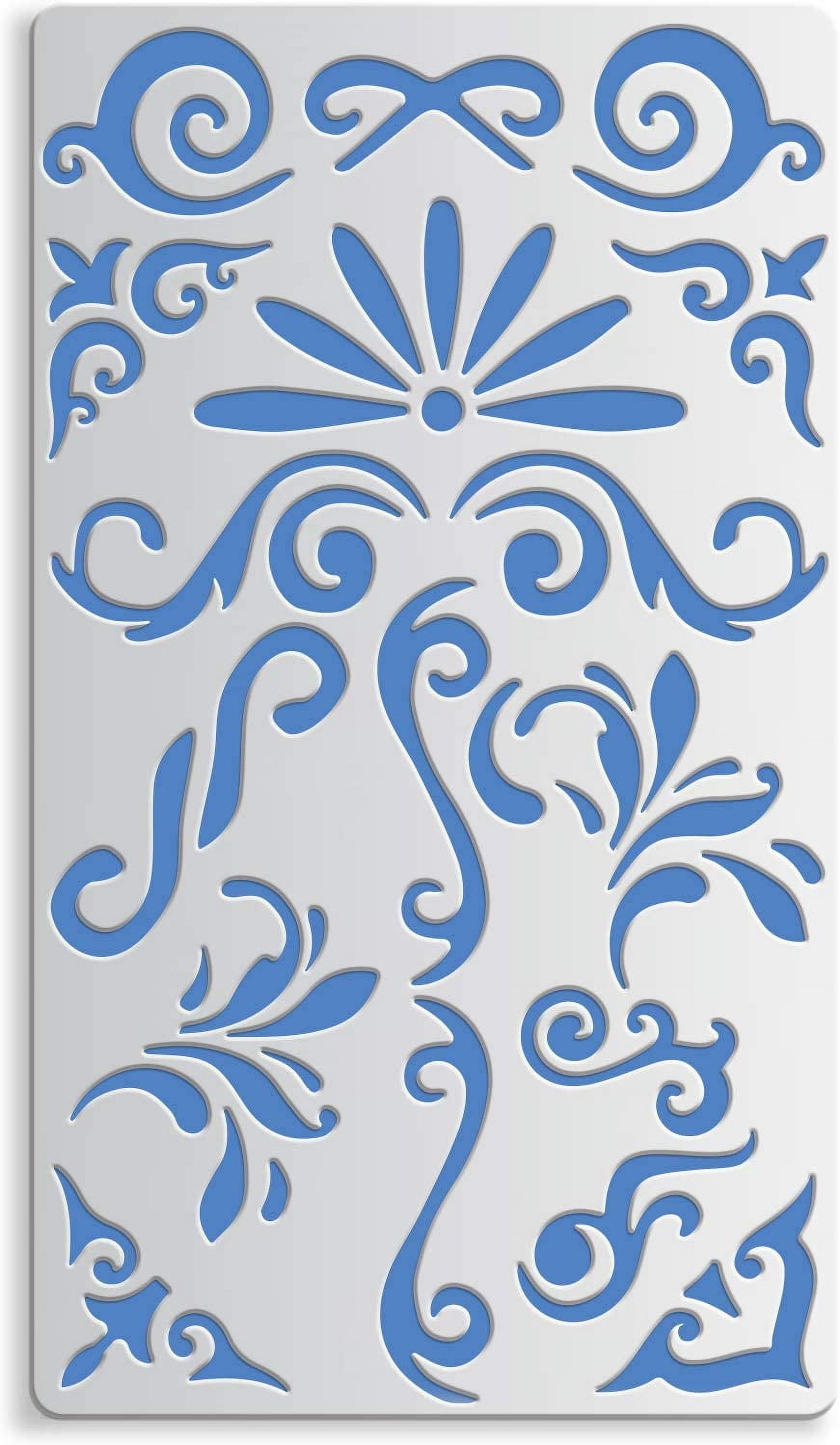 4x7 Inch Metal Journal Stencils Floral Vine Small Vintage Stencil ...