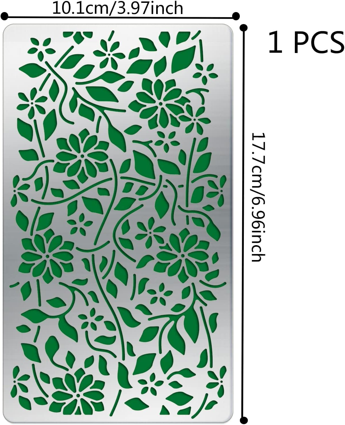 4x7 inch Metal Flourish Stencil Flourish Background Pyrography Stencils ...