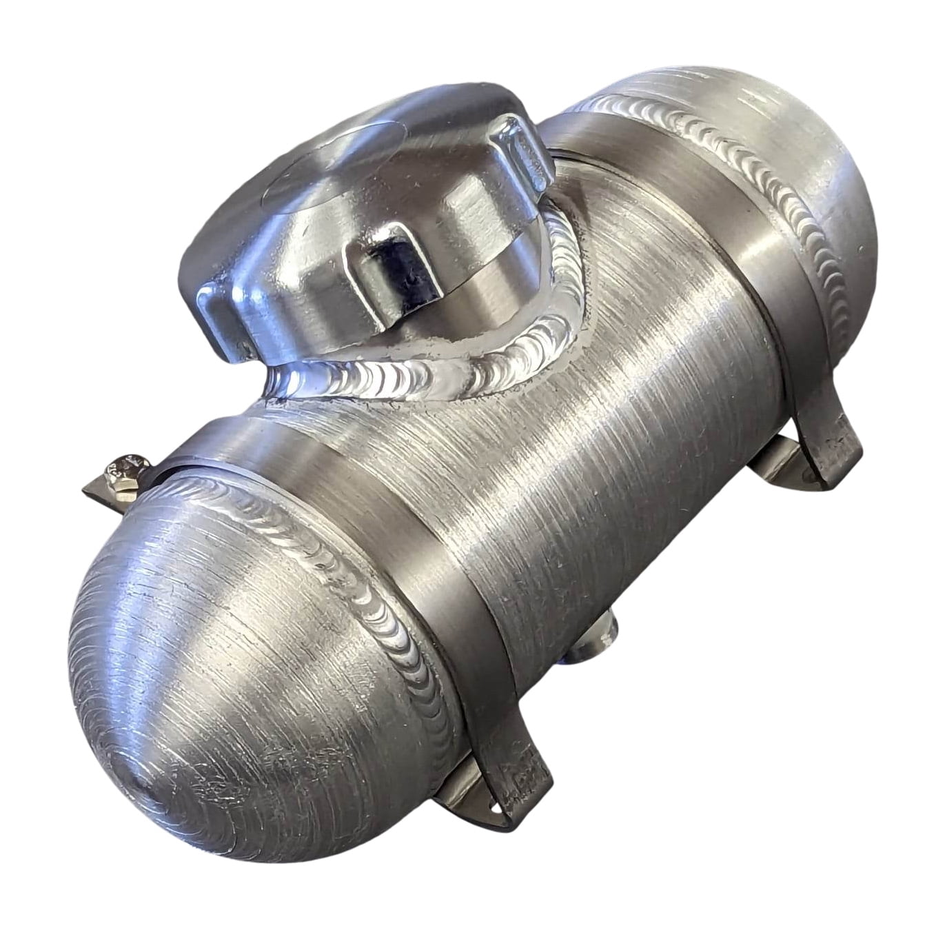 4x8 Center Fill Round Spun Aluminum Gas Tank .34 Gallon - 1/8 NPT ...