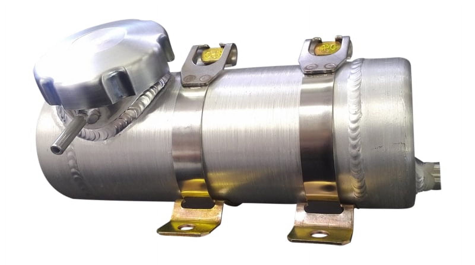 4x8 End Fill Round Spun Aluminum Gas Tank w/Vent Tube - 1/8 NPT End of ...