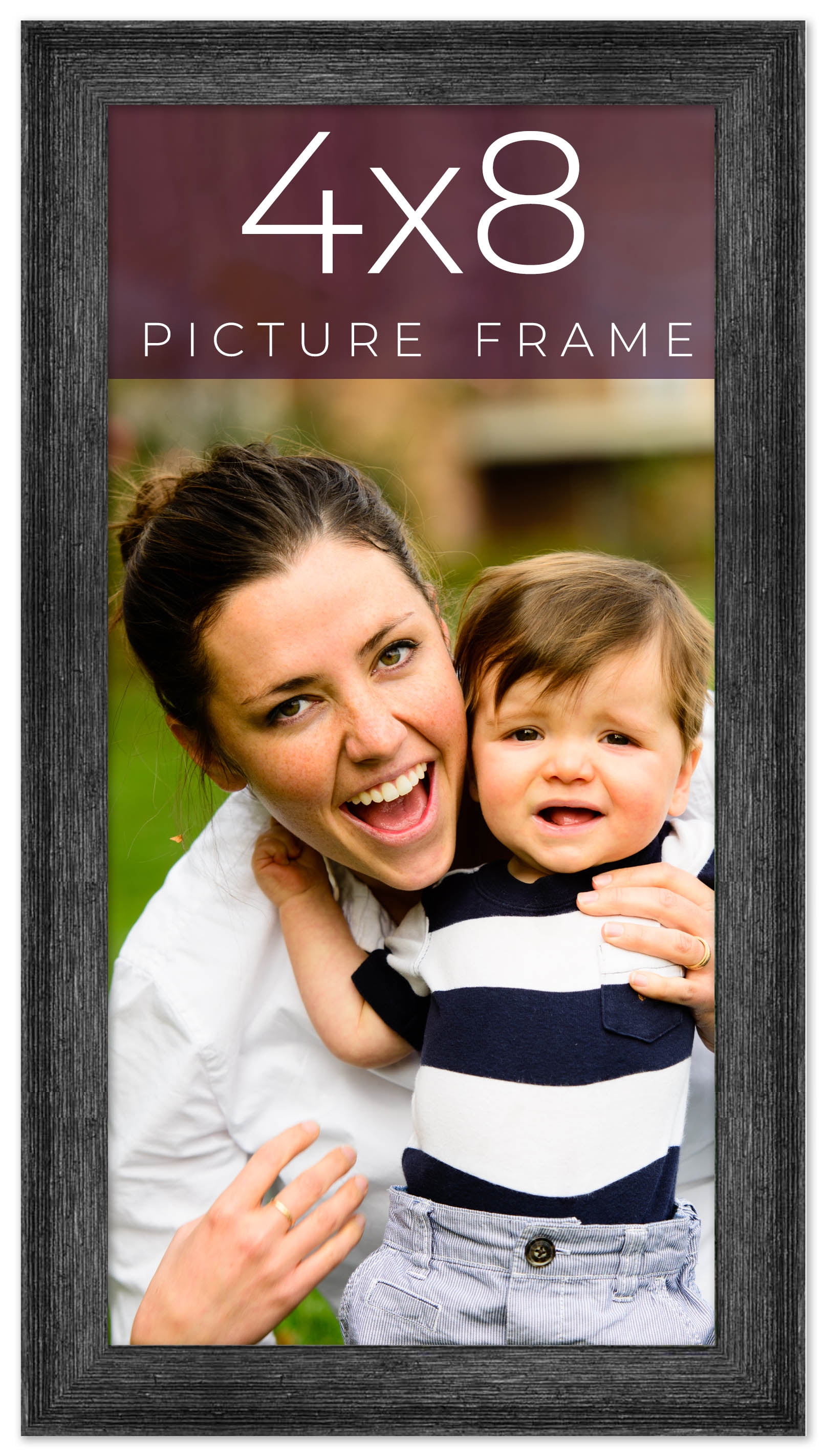 4x8 In Frame Black Real Wood Picture Frame Width 1.5 inches | Interior ...