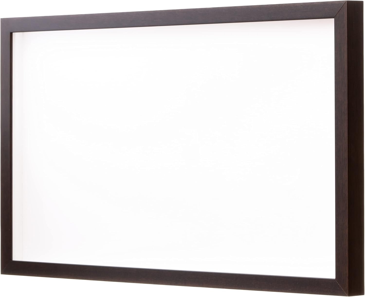 4x8 Inch Shadow Box Frame Traditional Walnut Finish | 1" Depth of ...