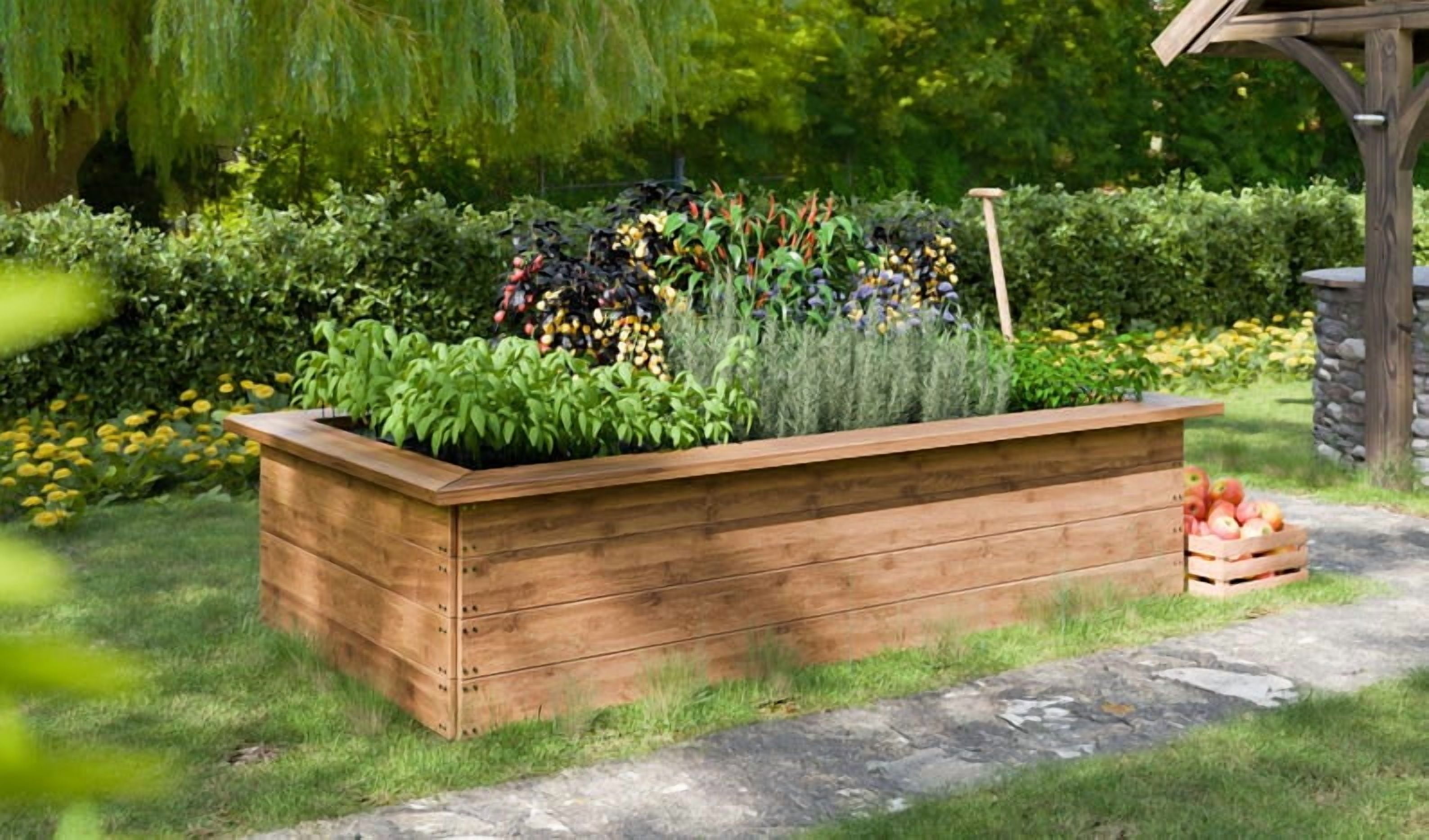 4x8 Raised Planter Box Building Plans (Printed Catalog Instructions ...