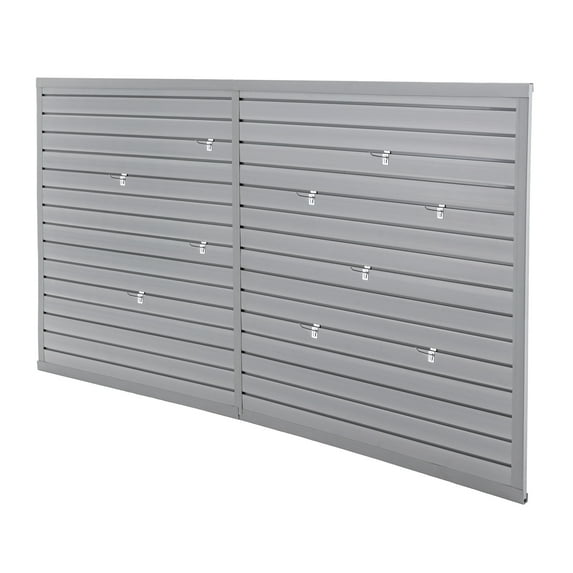 4x8 ft Slat Wall Paneling Garage Wall Organizer, PVC Slatwall Panels ...