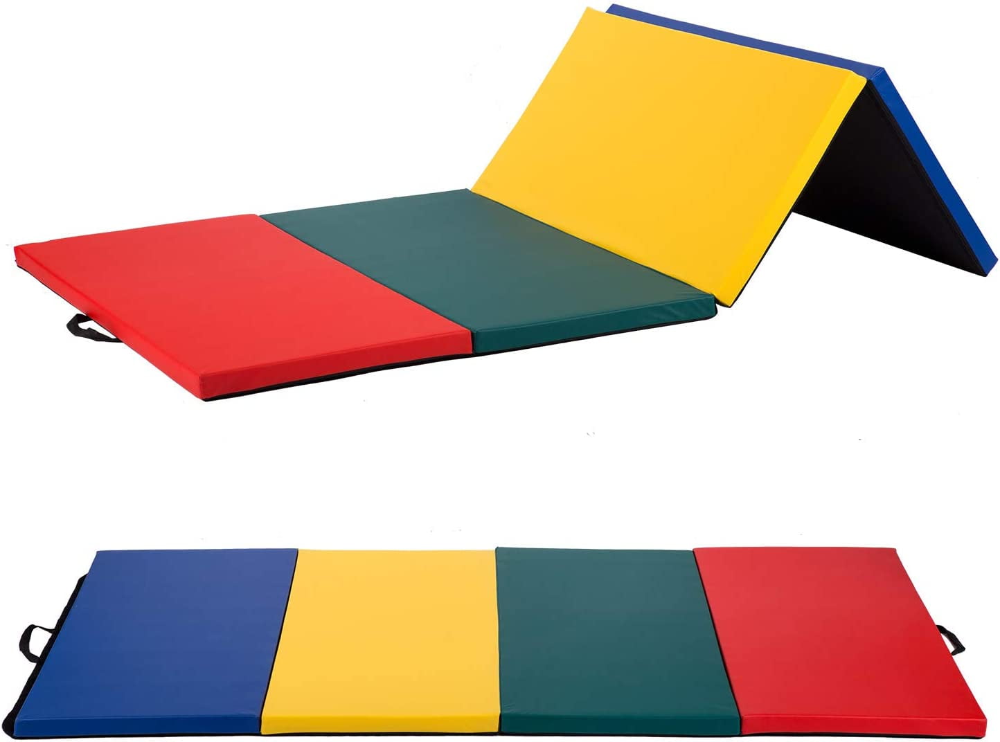 4x8x2 Gymnastics Mats For Gymnastics 4 Pannel Foldding Lightweight Gym Mats For Home Gymnastics