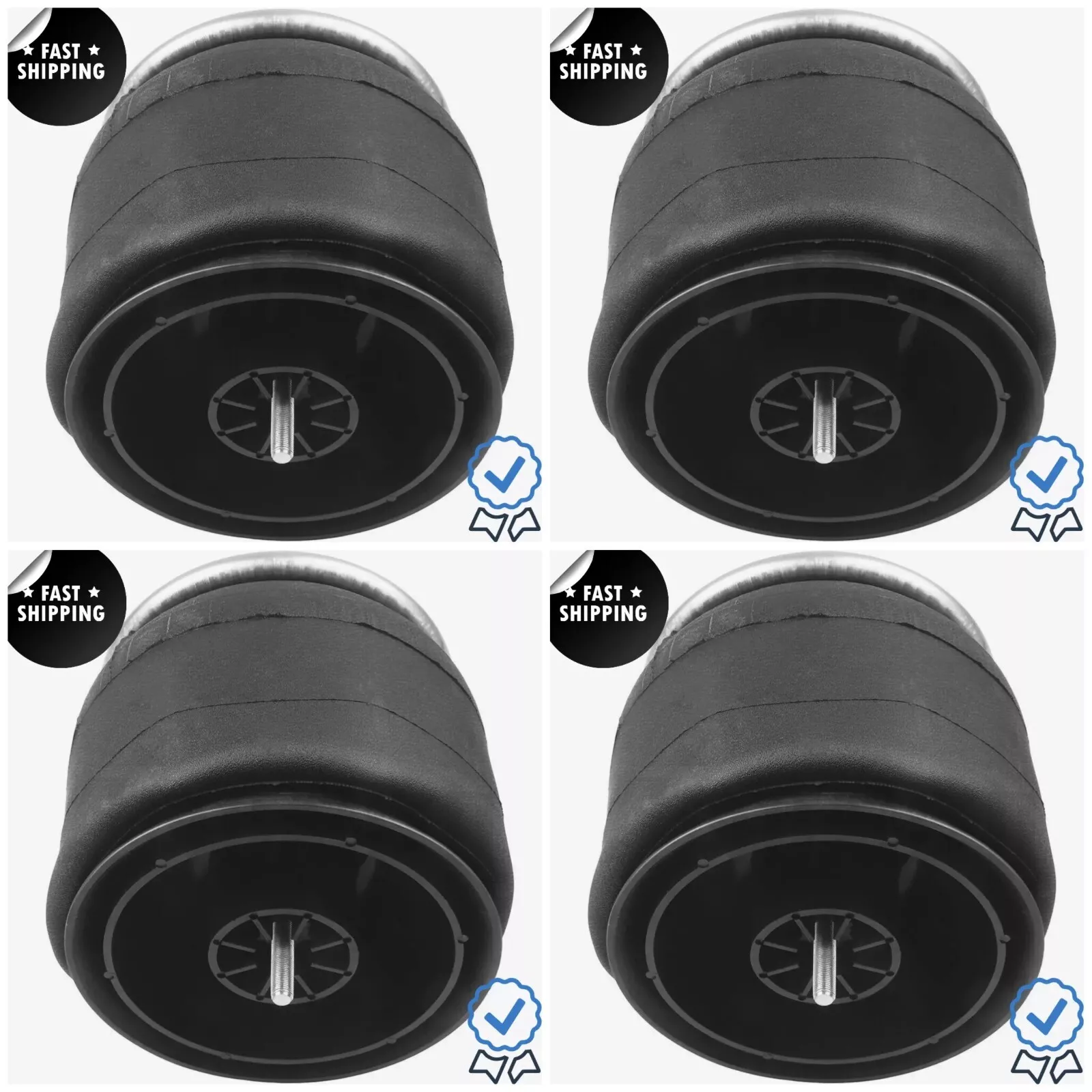 4xAirSprings Bag for Peterbilt Trucks Rep:W01-358-9069, 8813, C81-6022 ...