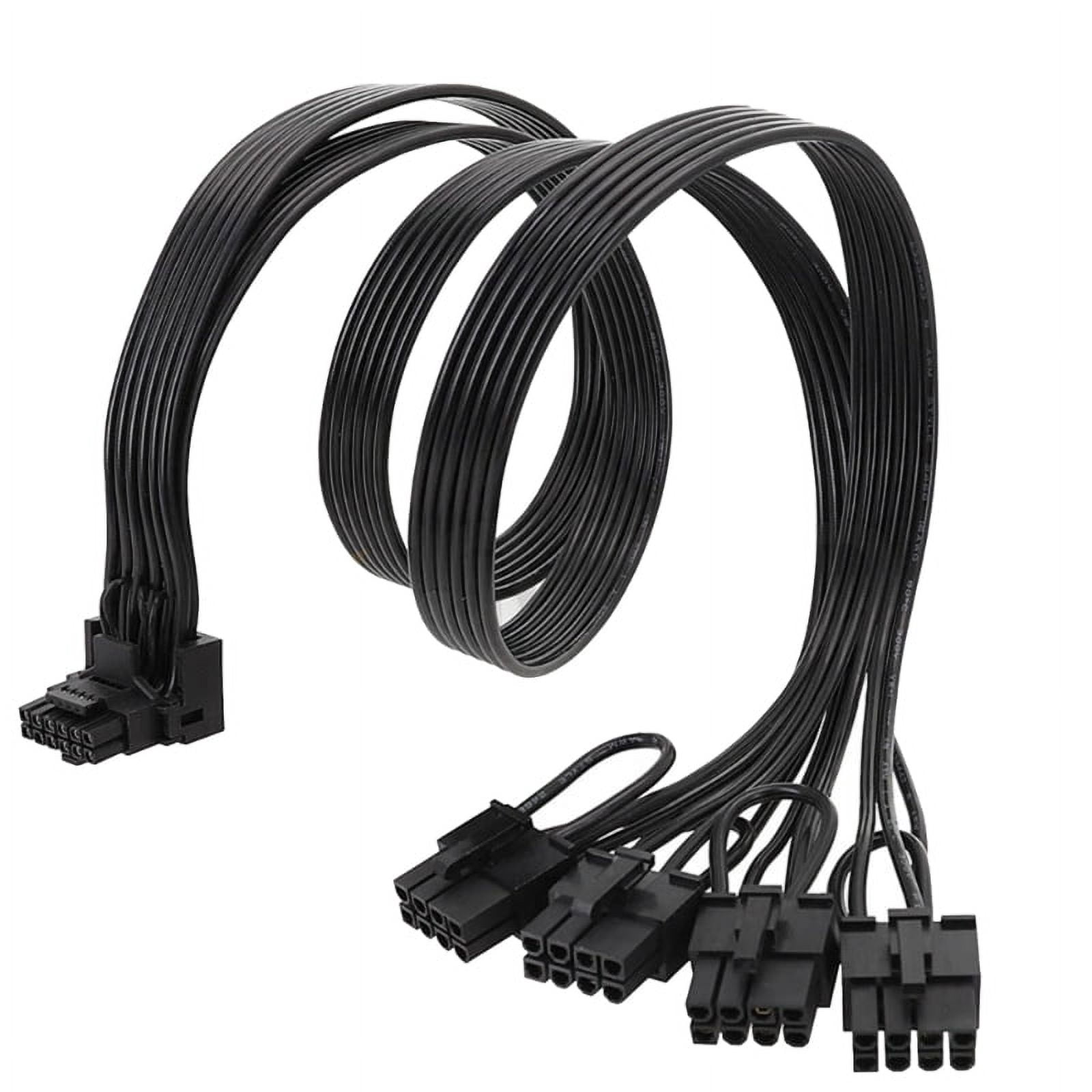4xCPU 8 Pin to 16Pin Male Power Supply Extension Cable PCI-E 5.0 ...