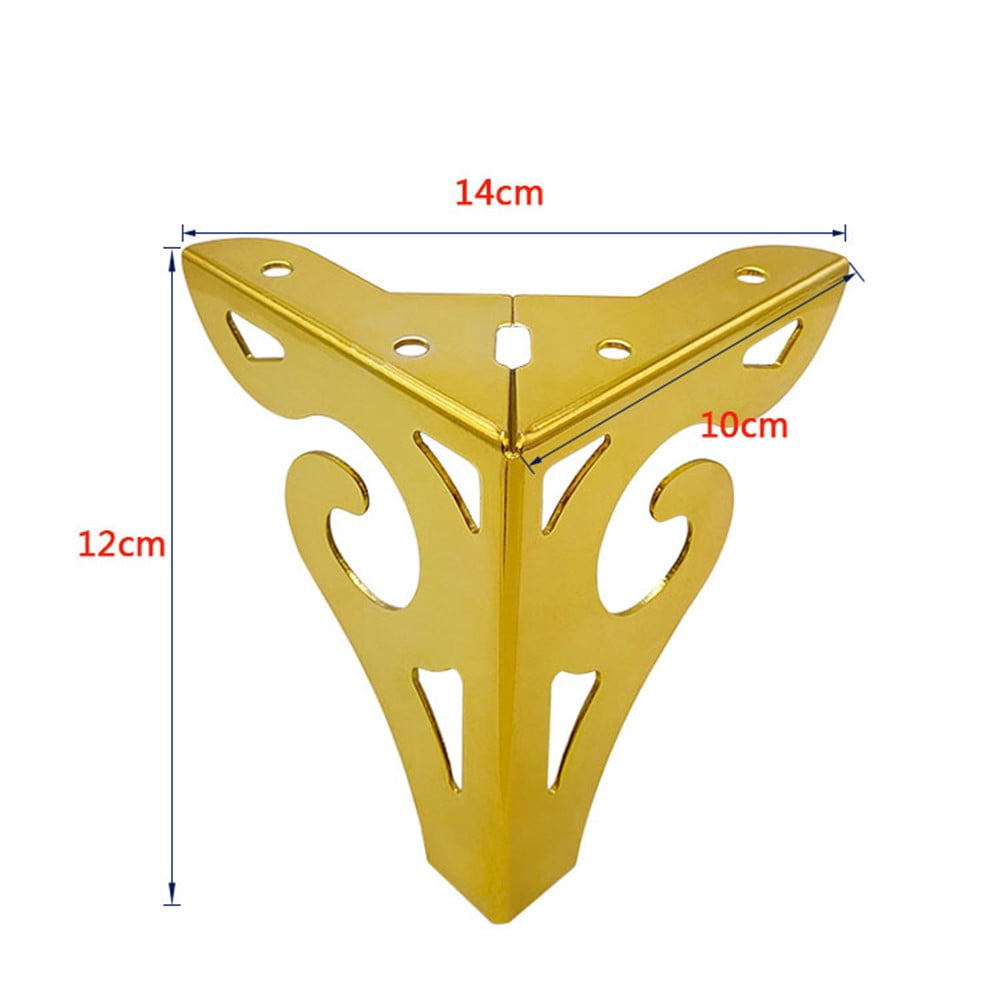 4xMetal Furniture Legs Support Sofa Foot Hardware Tool Cabinet Table ...