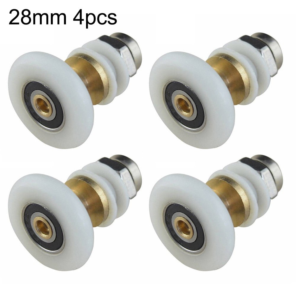 4xPartial Shower Door Rollers Runner Wheels Pulleys Eccentrics Sliding ...