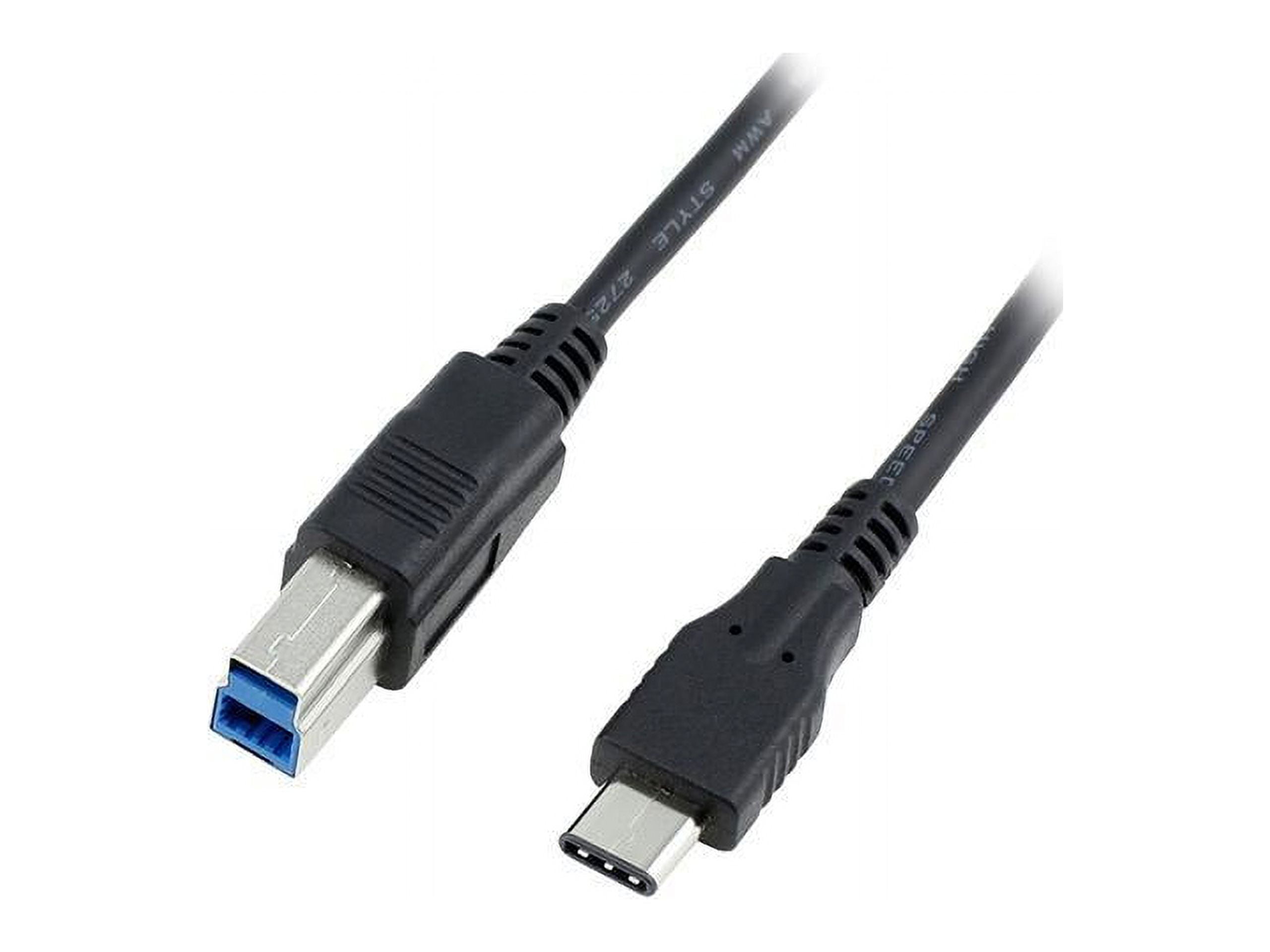 4xem 4XUSBCUSB3B3 Black USB-C to USB 3.0 Type-B Cable - Walmart.com