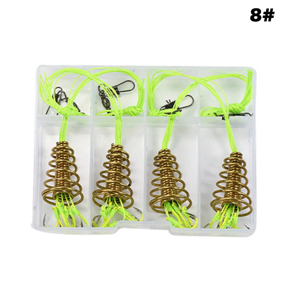 4xx High Carbon Fishing Hooks Carp Spherical Feeder Bomb Proof Hanging ...