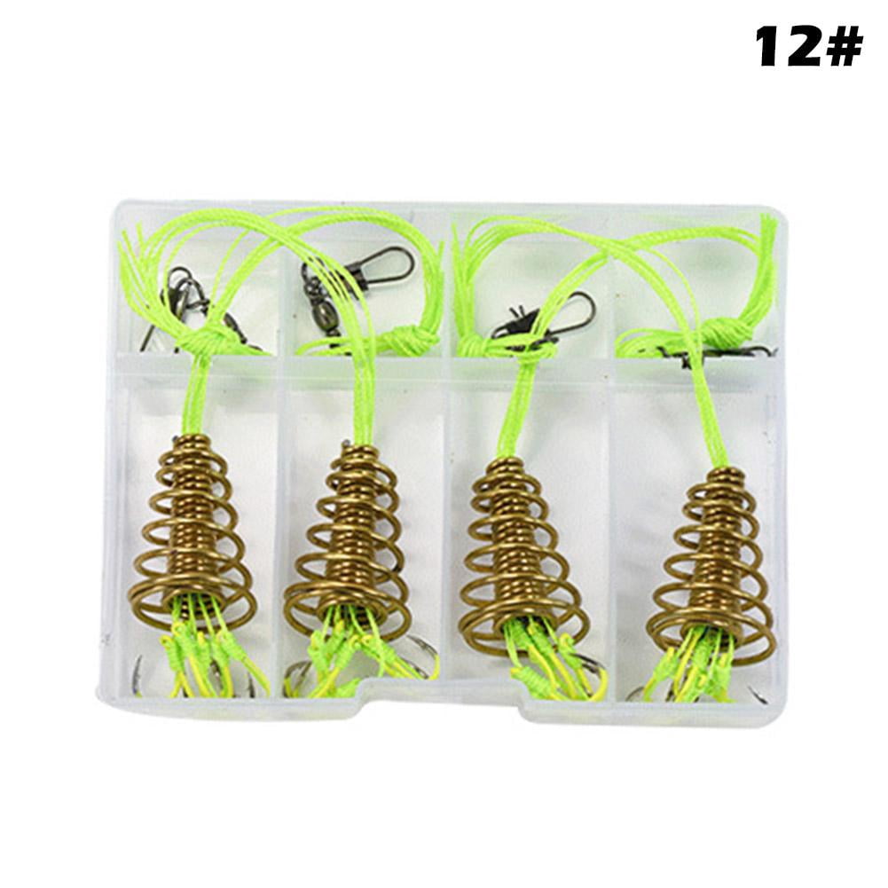 4xx High Carbon Fishing Hooks Carp Spherical Feeder Bomb Proof Hanging ...