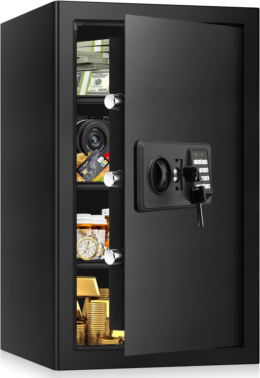 5.0 Cub Large Safes Fireproof Wterproof, Anti- Fireproof Safe with ...