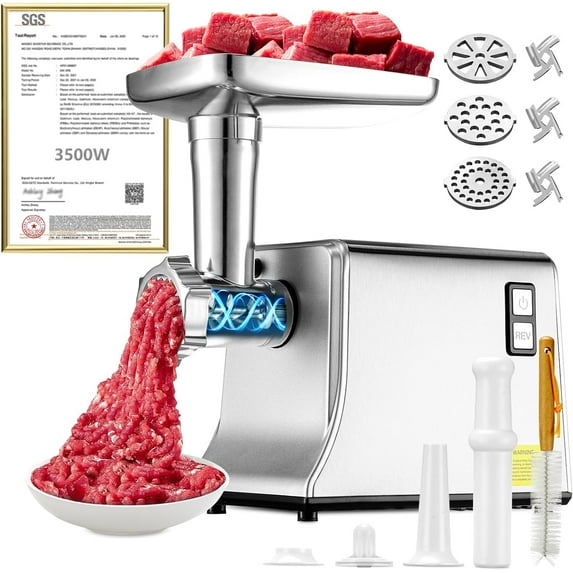 5.0 Upgrade Electric Meat Grinder【NO.1 Germany 3500W Super Motor】【SGS ...