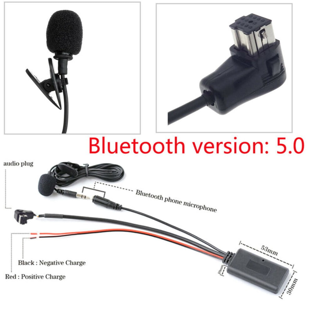 5.0 Wireless AUX Cable with Microphone for Pioneer Car Stereos ...
