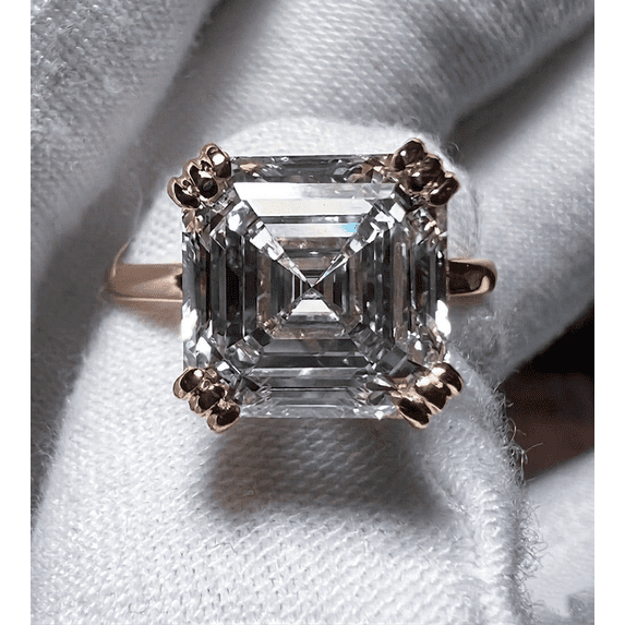 5.00 tcw Asscher Cut Luxurious IGI Certified Lab Grown Diamond ...