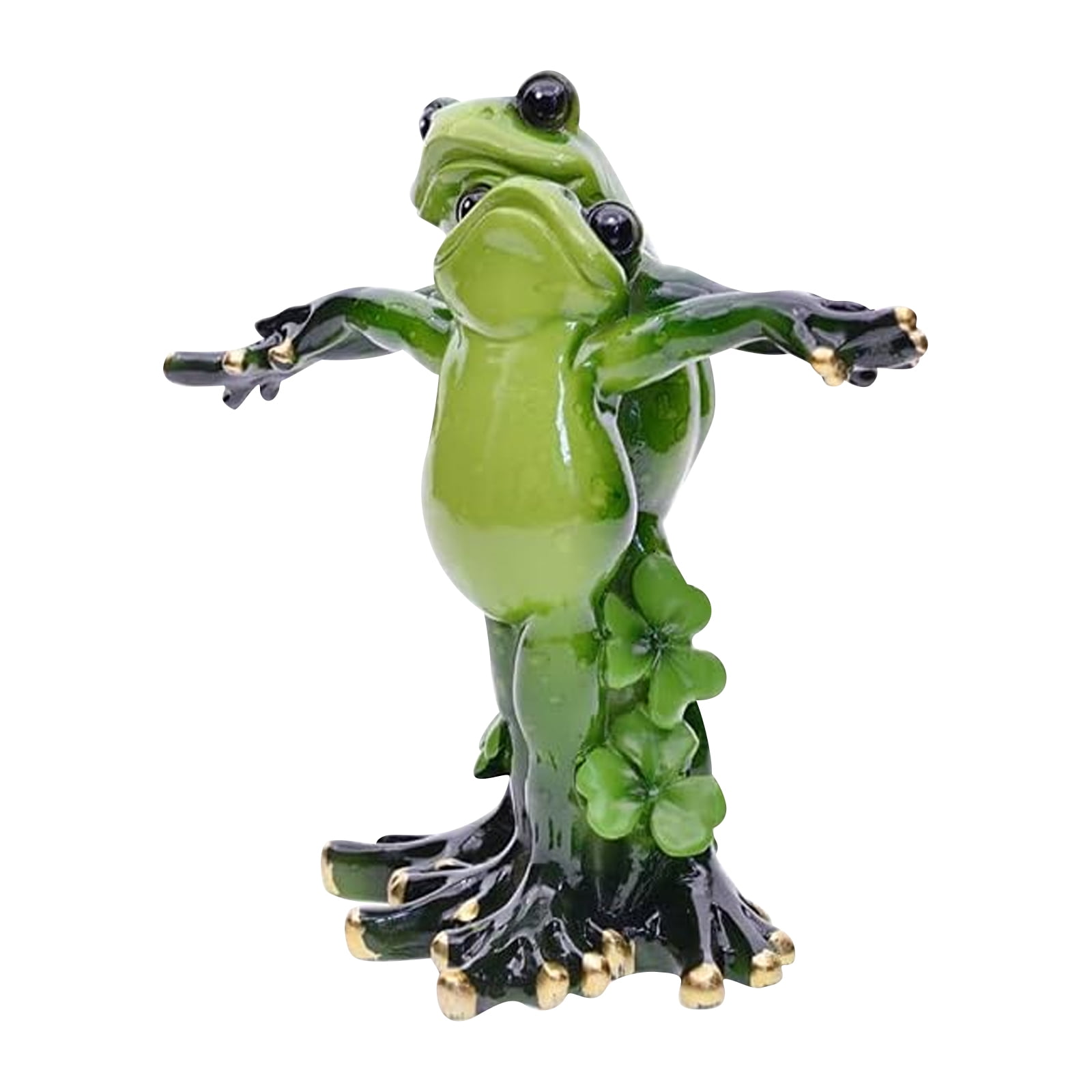 5.04" Novelty Funny Romantic Green Frog Figurine, Ti-tanic Frog Jack ...