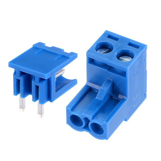 5.08mm Pitch 2 Pin 15A PCB Mount Screw Terminal Block Plug-in for ...