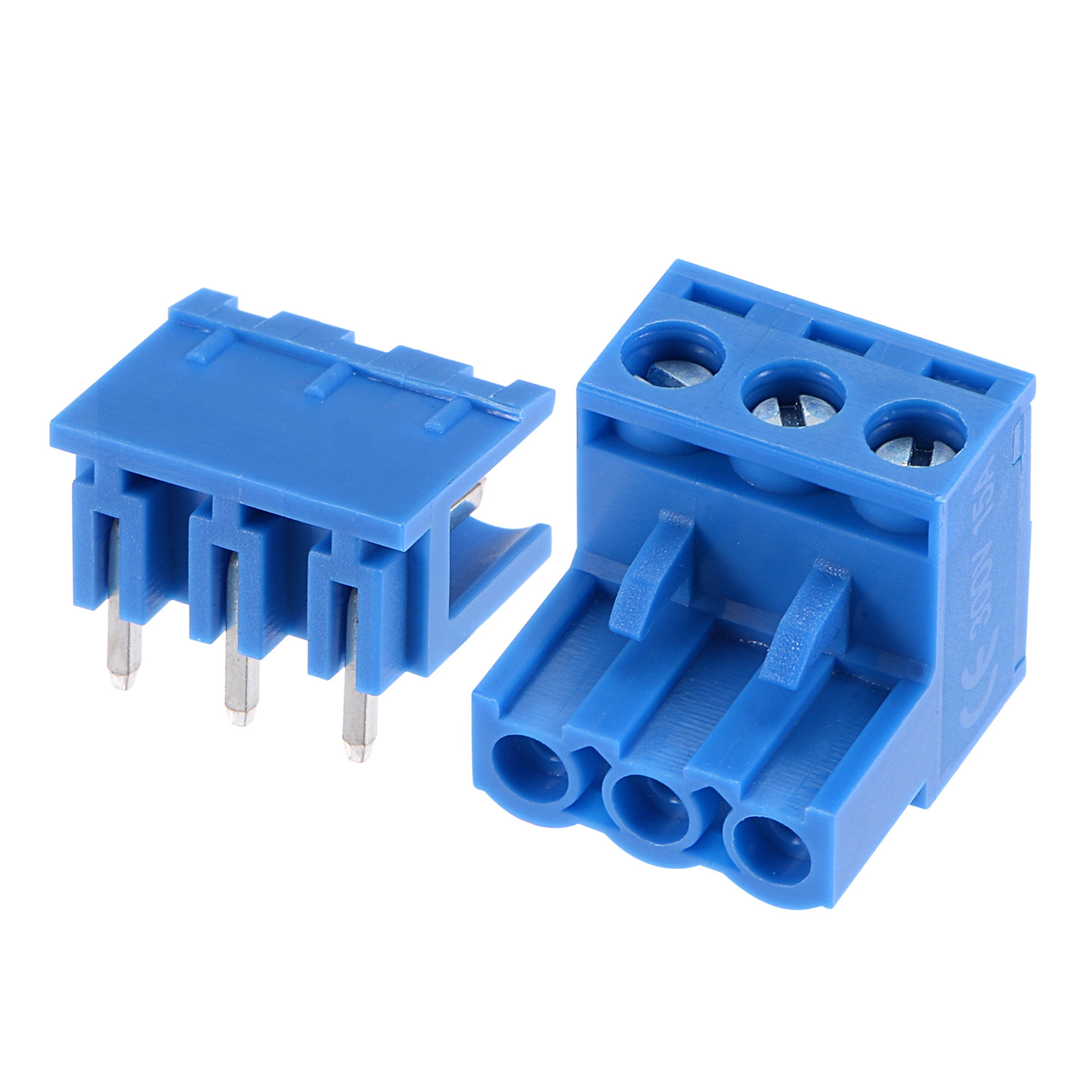 5.08mm Pitch 3 Pin 15A PCB Mount Screw Terminal Block Plug-in for ...