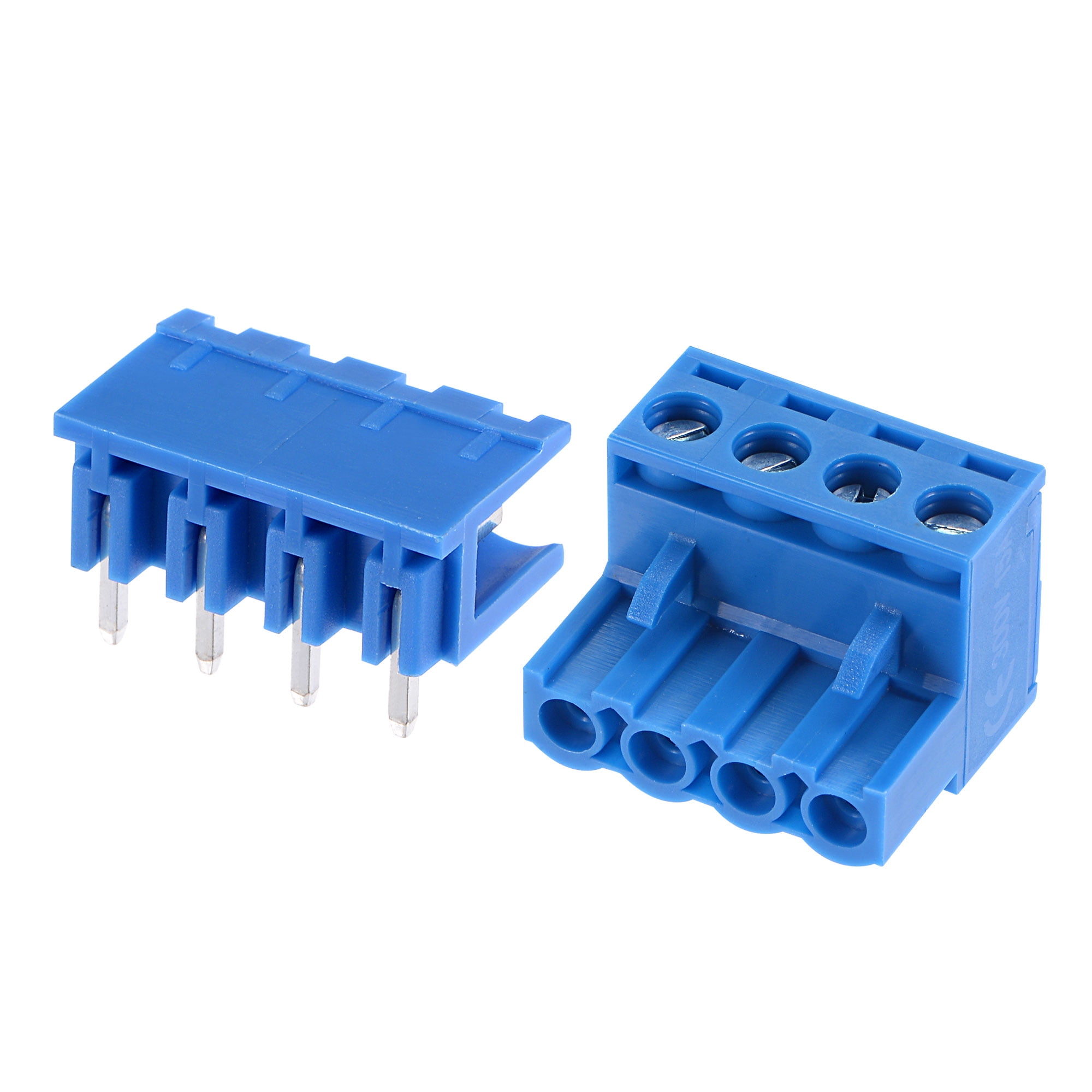 5.08mm Pitch 4 Pin 15A PCB Mount Screw Terminal Block Plug-in for ...