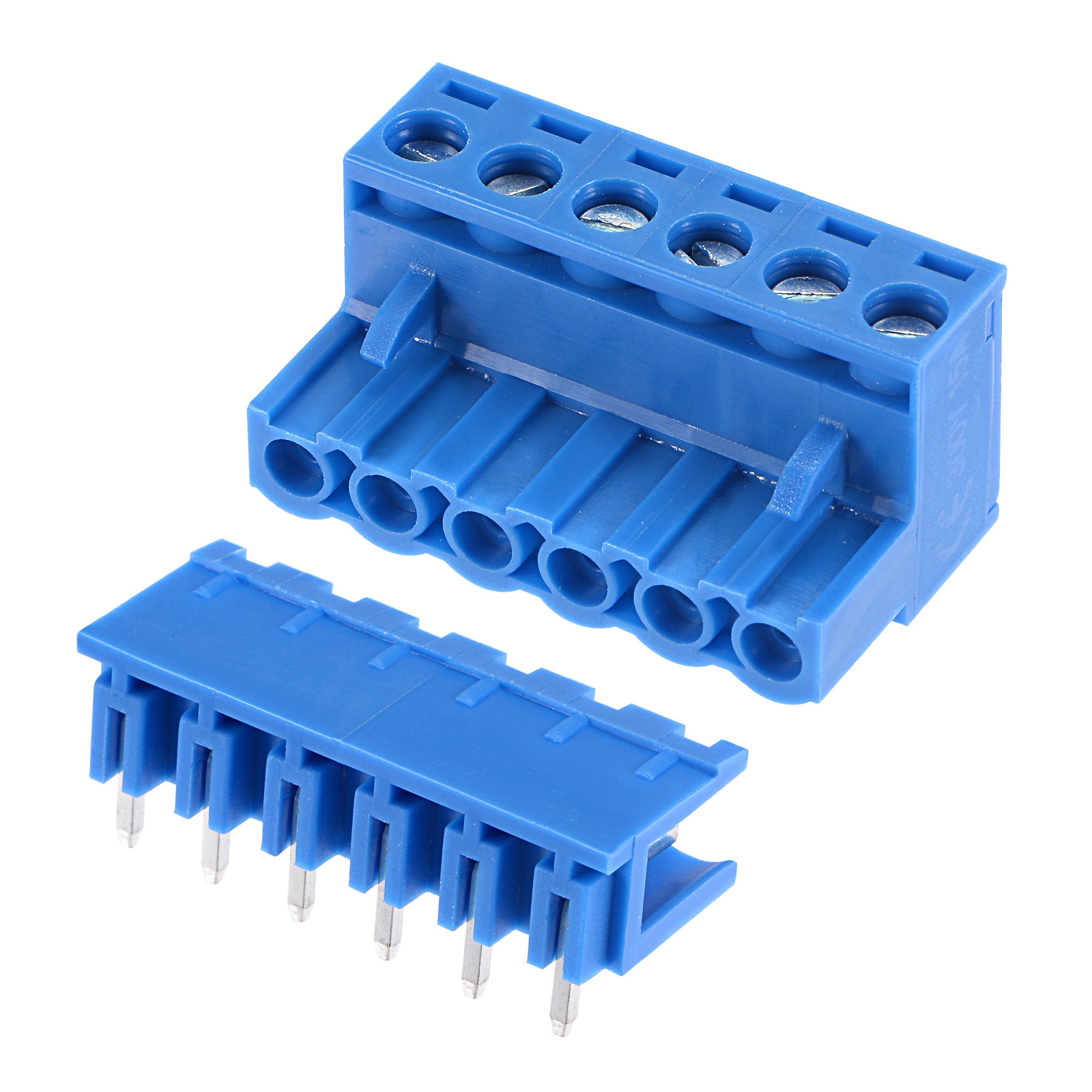 5.08mm Pitch 6 Pin 15A PCB Mount Screw Terminal Block Plug-in for ...