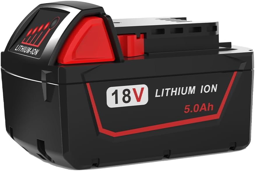 5.0Ah 18V Batteries Replace for Milwaukee M18 Battery Lithium lon 48-11 ...