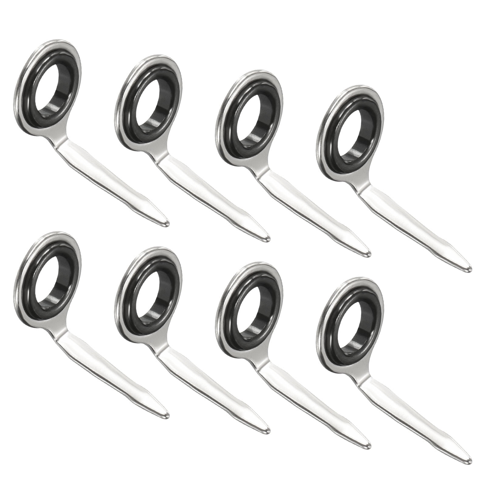 5.0mm Iron Fishing Rod Guide Repair Kit Eyelet Replacement, Silver 8 ...