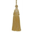 5 1/2" (14cm) Key Tassel, 4" (10cm) Loop with Criss Cross Design # KTIC ...