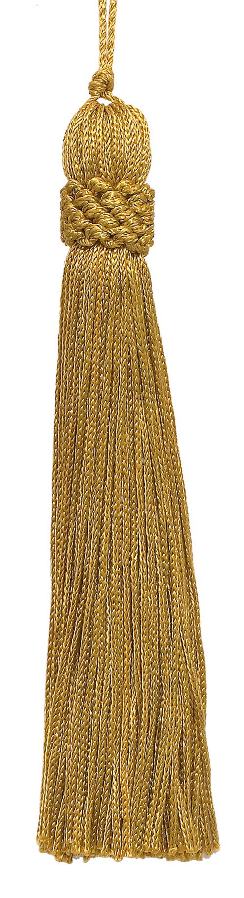5 1/2" (14cm) Small Crown Tassel | Craft Tassel # CT055,, Antique Gold ...