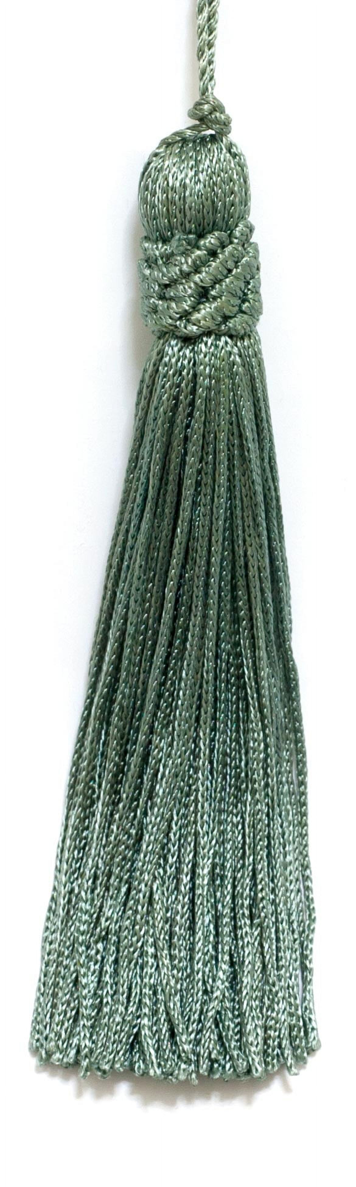 5 1/2" (14cm) Small Crown Tassel | Craft Tassel # CT055,, Bay Green #H2 ...