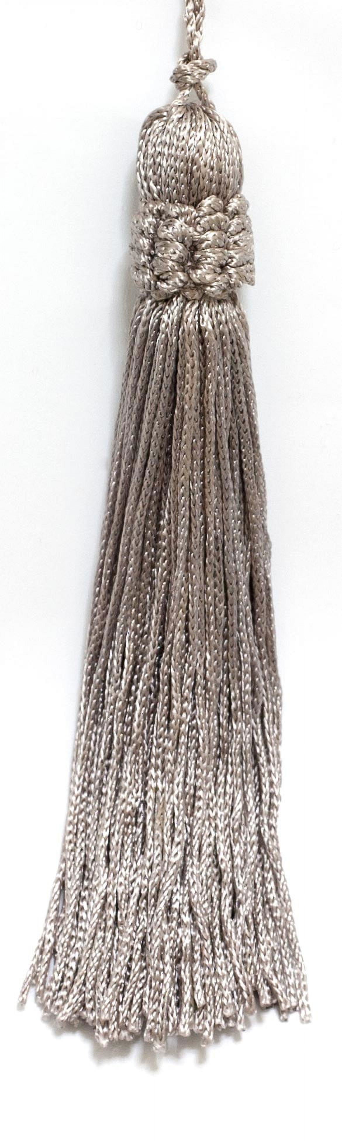 5 1/2" (14cm) Small Crown Tassel | Craft Tassel # CT055,, Dark Grey # ...