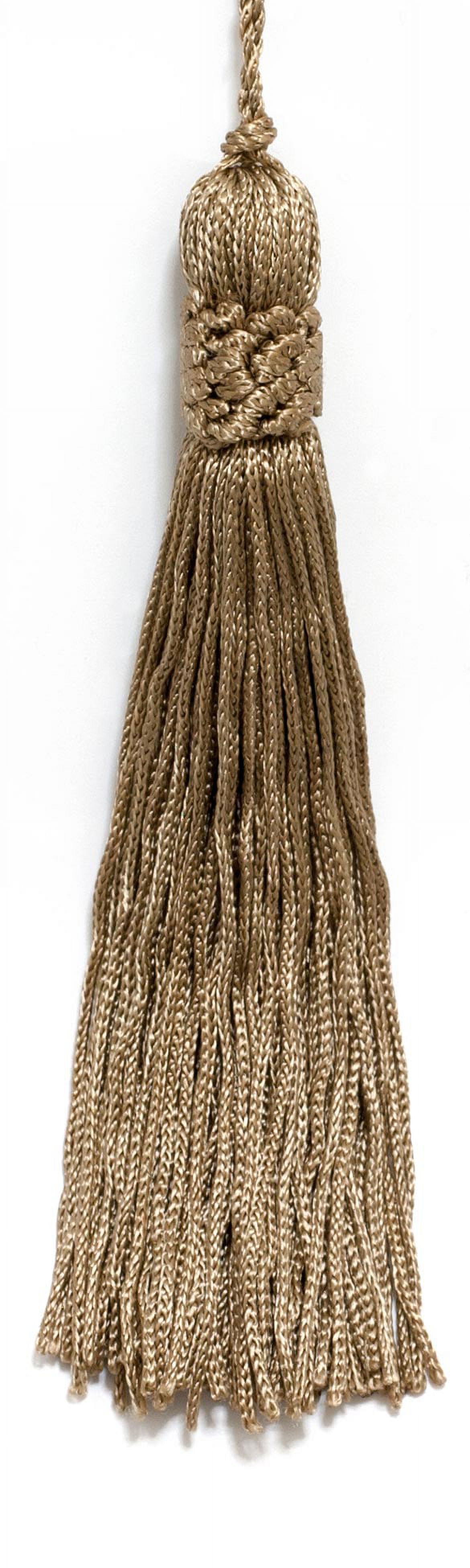 5 1/2" (14cm) Small Crown Tassel | Craft Tassel # CT055,, Dark Sand ...