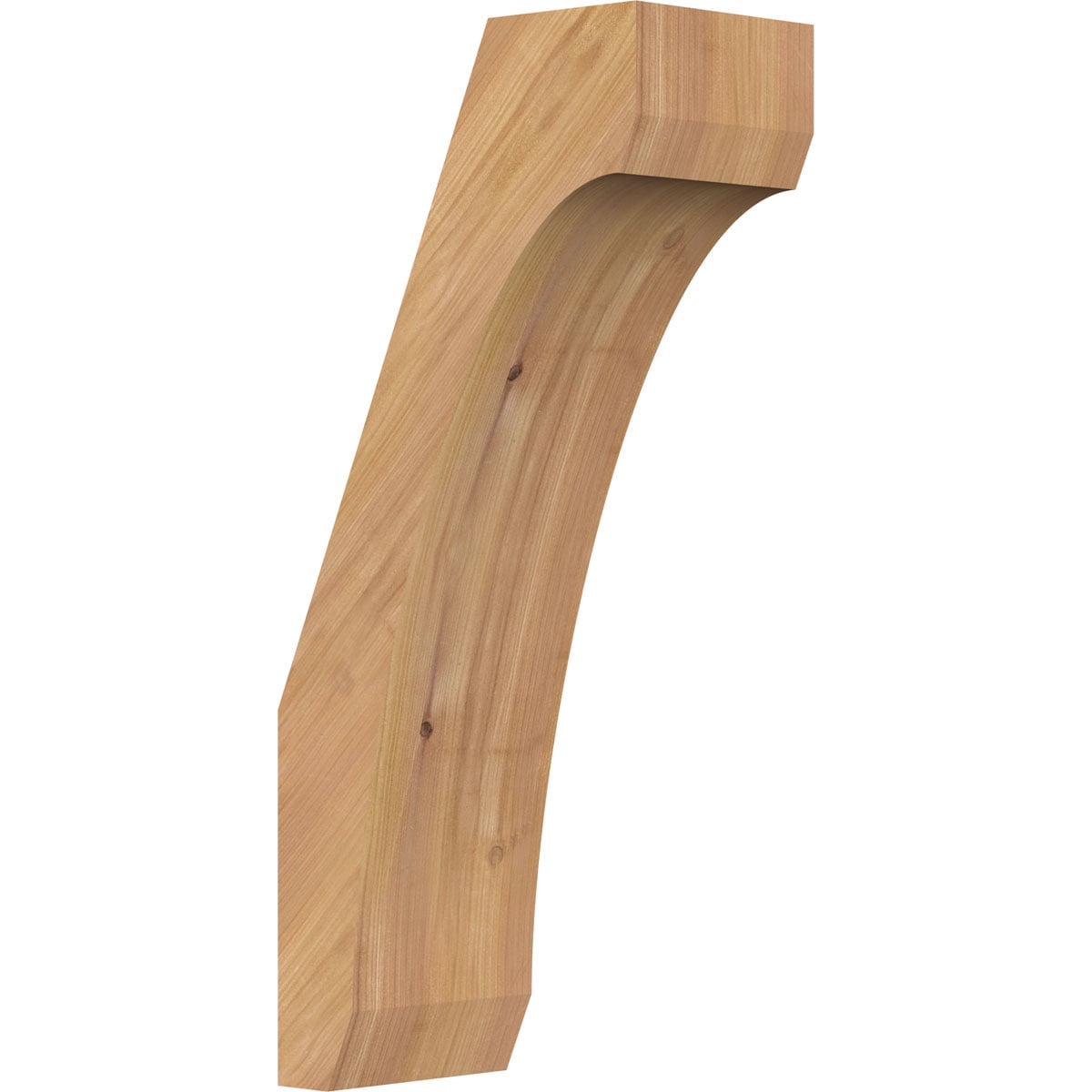 5 1/2"W x 10"D x 22"H Legacy Smooth Knee Brace, Western Red Cedar ...