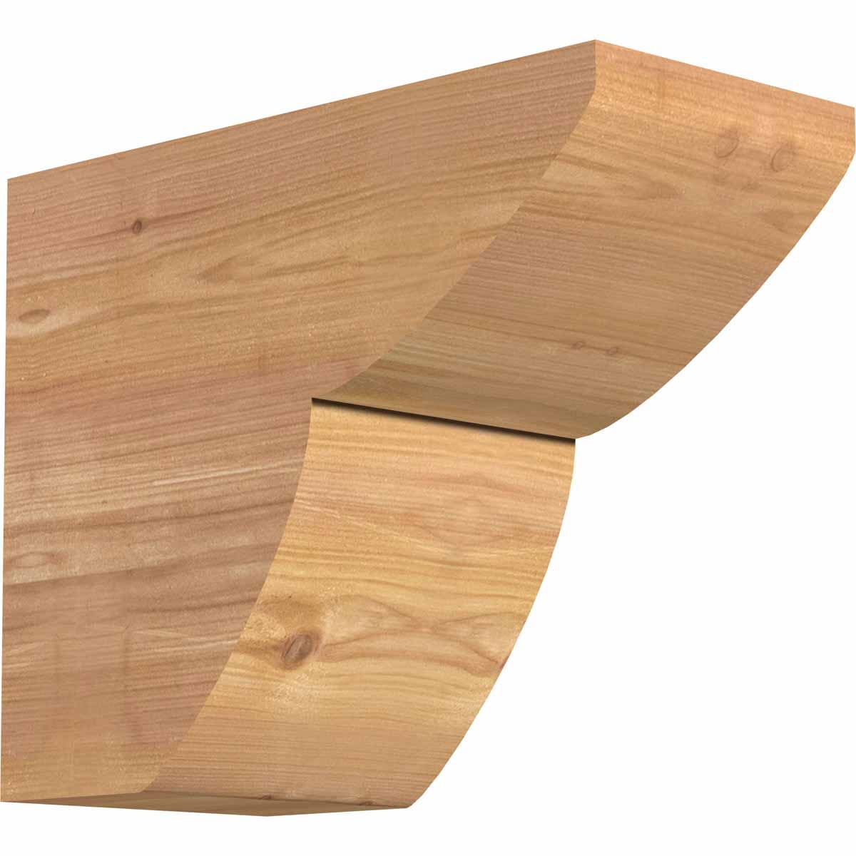 5 1/2"W x 10"H x 12"L Crestline Smooth Rafter Tail, Western Red Cedar ...