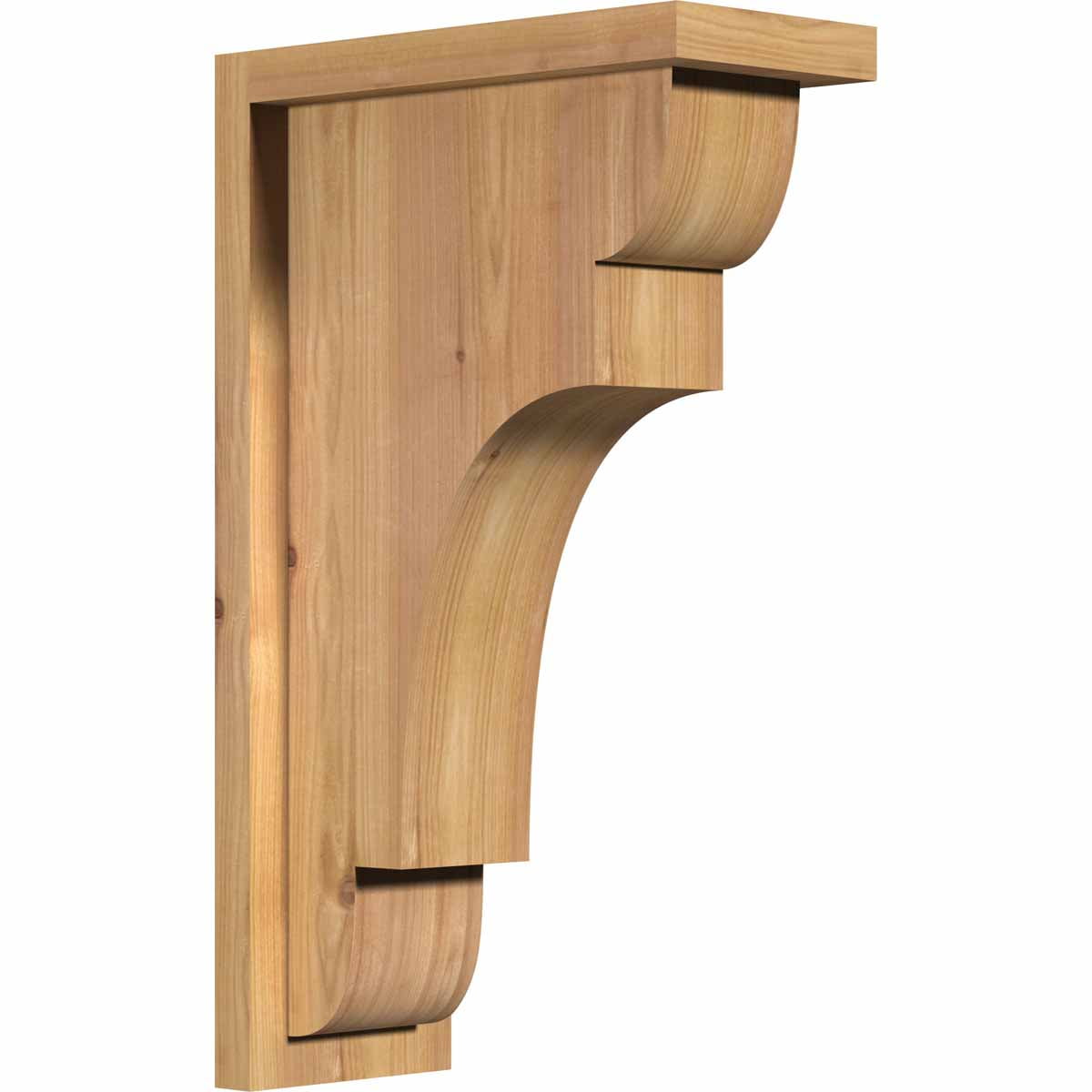 5 1/2"W x 12"D x 20"H New Brighton Smooth Corbel w/Backplate, Western ...