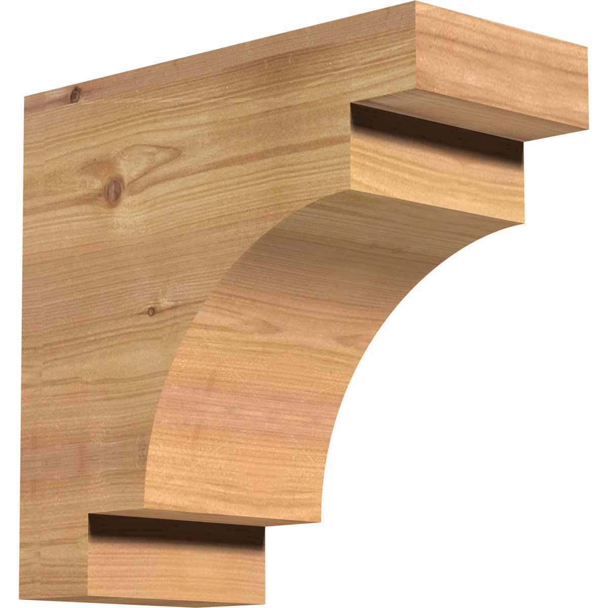 5 1/2"W x 12"H x 12"L Mediterranean Smooth Rafter Tail, Western Red ...