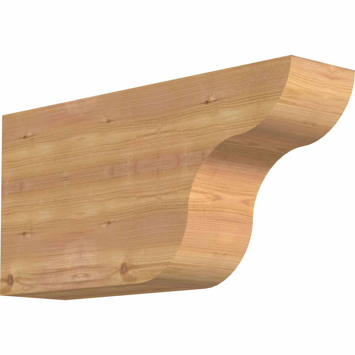 5 1/2"W x 12"H x 24"L Carmel Smooth Rafter Tail, Western Red Cedar ...