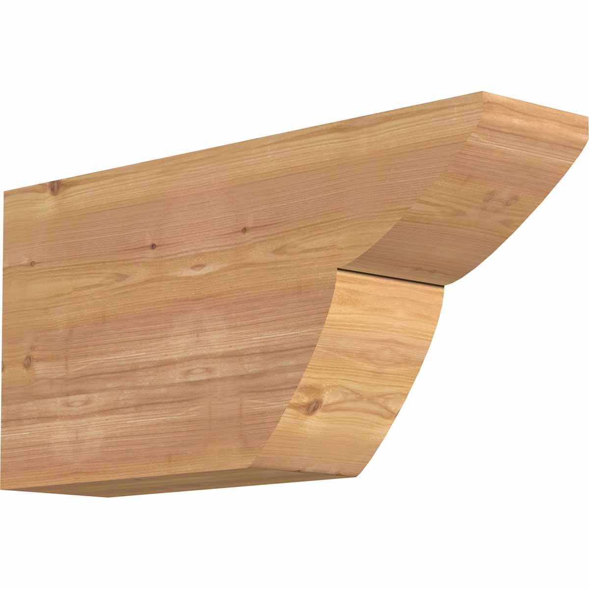 5 1/2"W x 12"H x 24"L Crestline Smooth Rafter Tail, Western Red Cedar ...