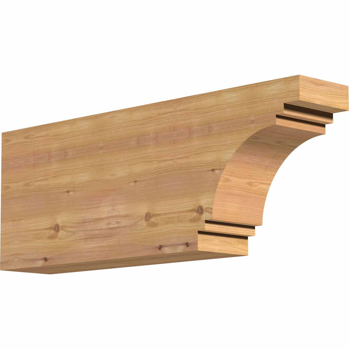 5 1/2"W x 12"H x 32"L Pescadero Smooth Rafter Tail, Western Red Cedar ...