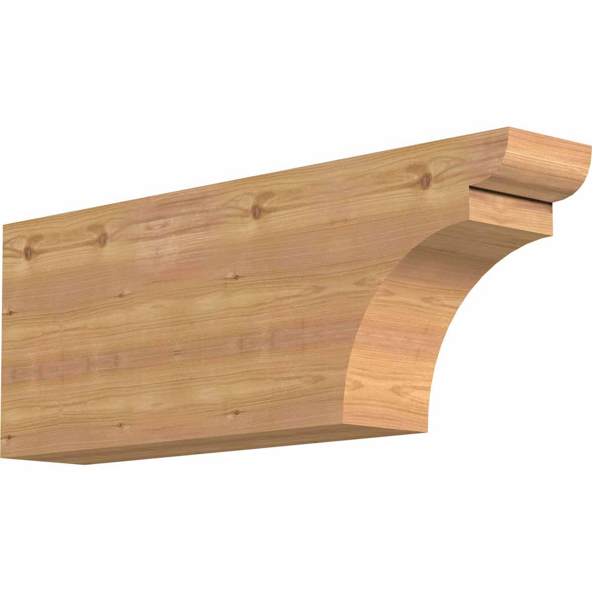 5 1/2"W x 12"H x 32"L Yorktown Smooth Rafter Tail, Western Red Cedar ...
